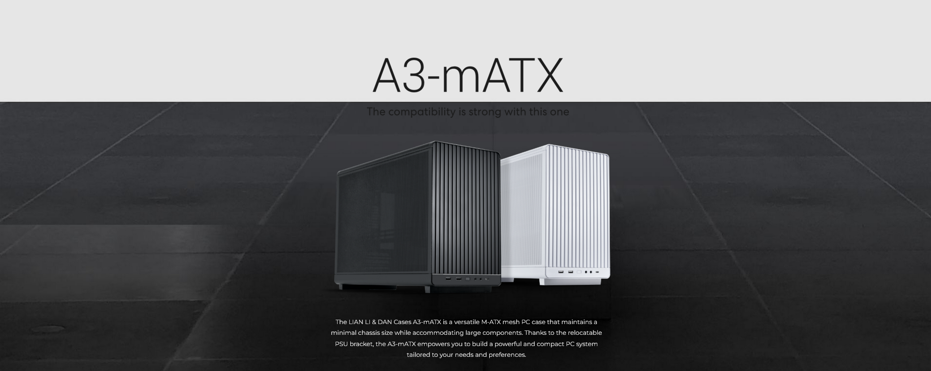 Lian Li A3-mATX 26.3L Micro Form Factor-Supports up to 360 Radiator ...