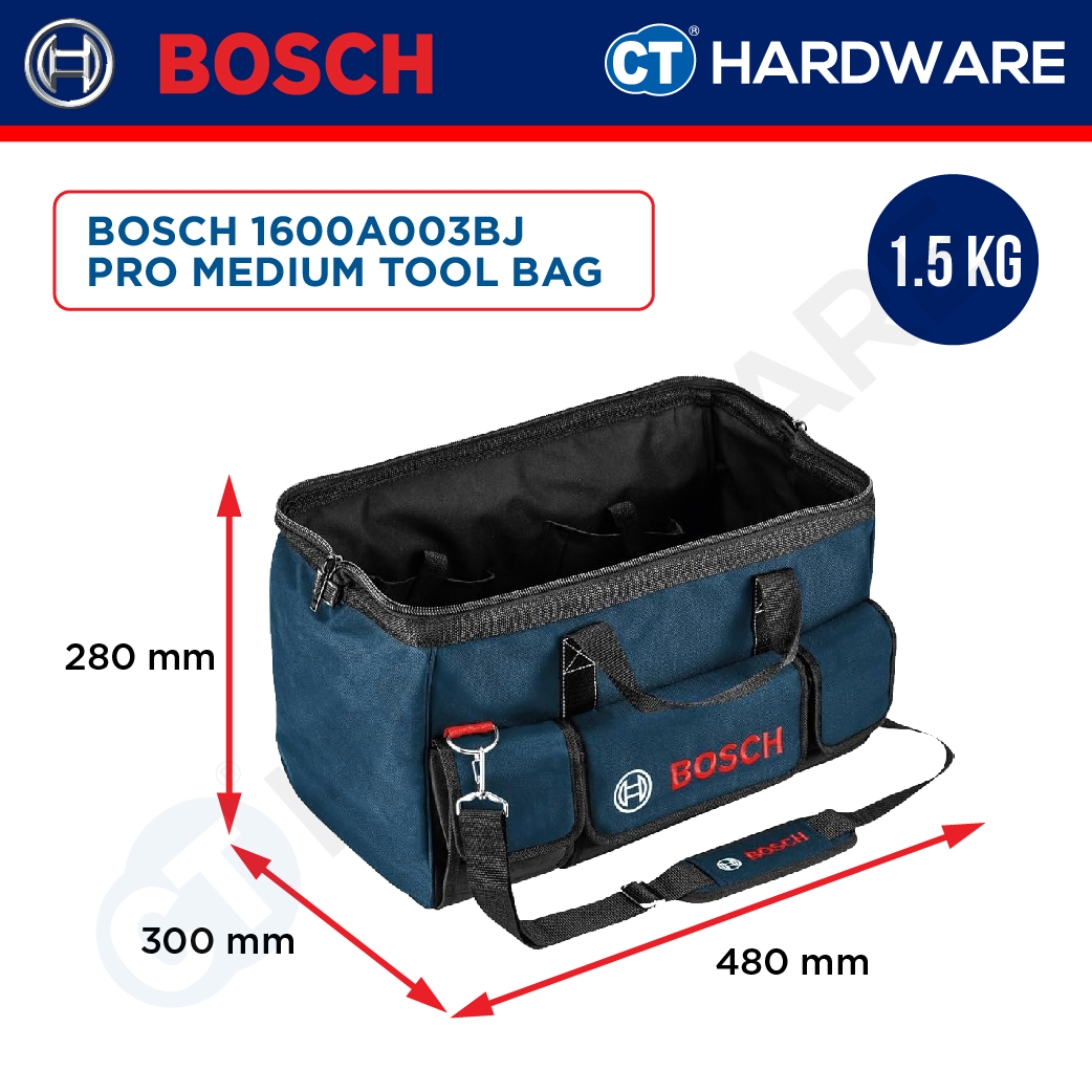 Bosch Professional Tool Bag 1600A003BJ 1600A003BK 600D Polyester ...