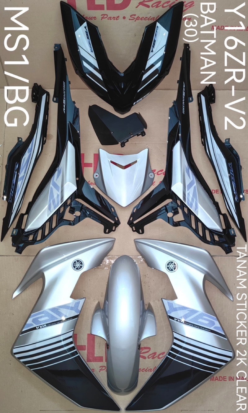 Coverset cover set sticker tanam (HLD Racing) yamaha y16 y16zr v2 ABS ...