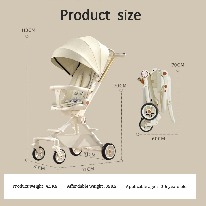 EvianAngel Stroller For Baby Stroller Lightweight Foldable ...