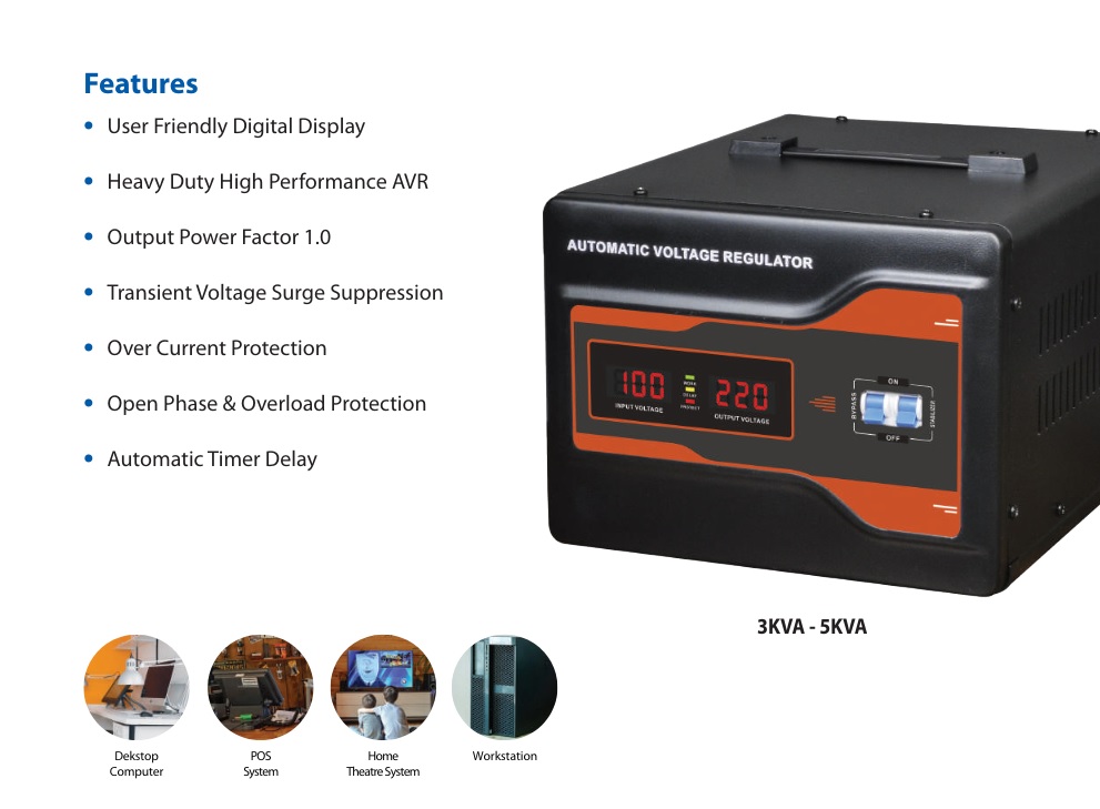 Right Power TDR -1000NE AVR 1KVA - SPR1000 1KVA SPR2000 2KVA -SPR3000 ...