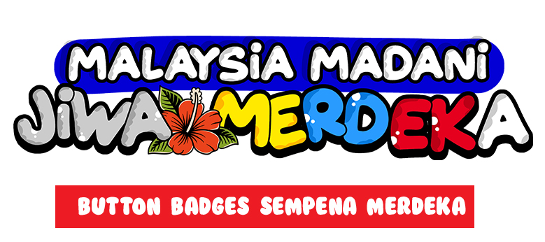 2024 UPDATED Button Badges Doodle Merdeka Madani Jalur Gemilang Jiwa ...