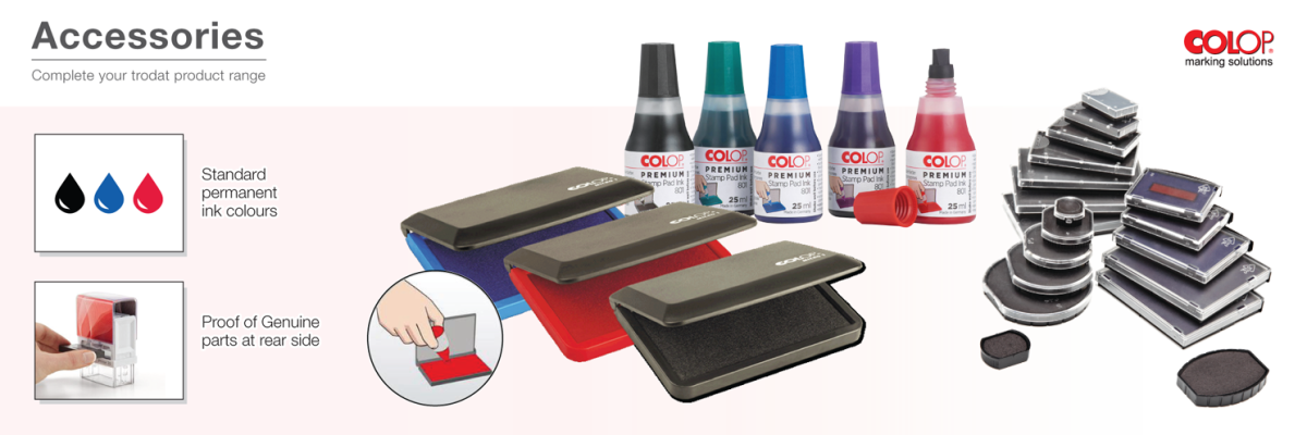 Colop Rubber Stamp Pad Micro 1 , Micro 2 , Micro 3, Colop Micro Pad Small Medium Big | Shopee ...