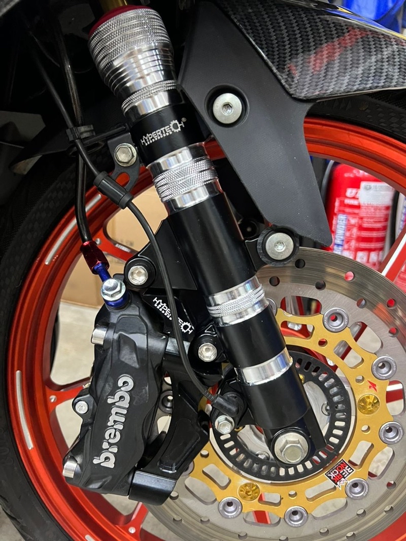 HYPERTECH CNC FRONT CALIPER PRO BRACKET FOR DISC 267MM (Y15/Y16) 260MM ...