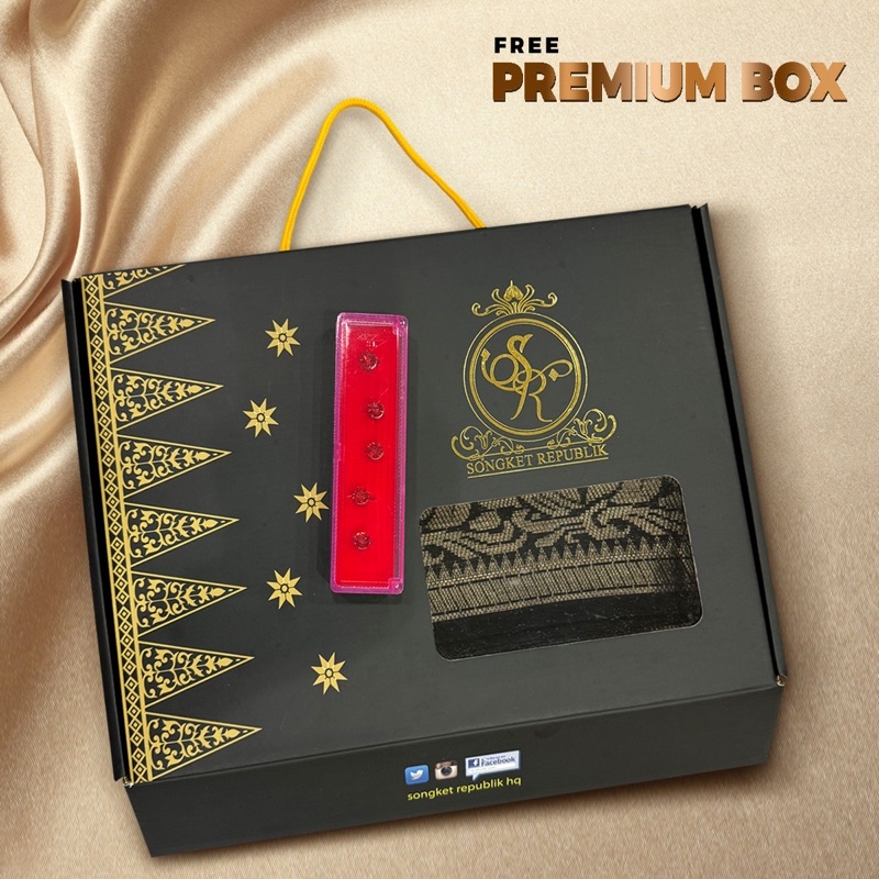 Exclusive Classic Diamond Sampin, Black Gold Silver Sampin, Adult Side ...