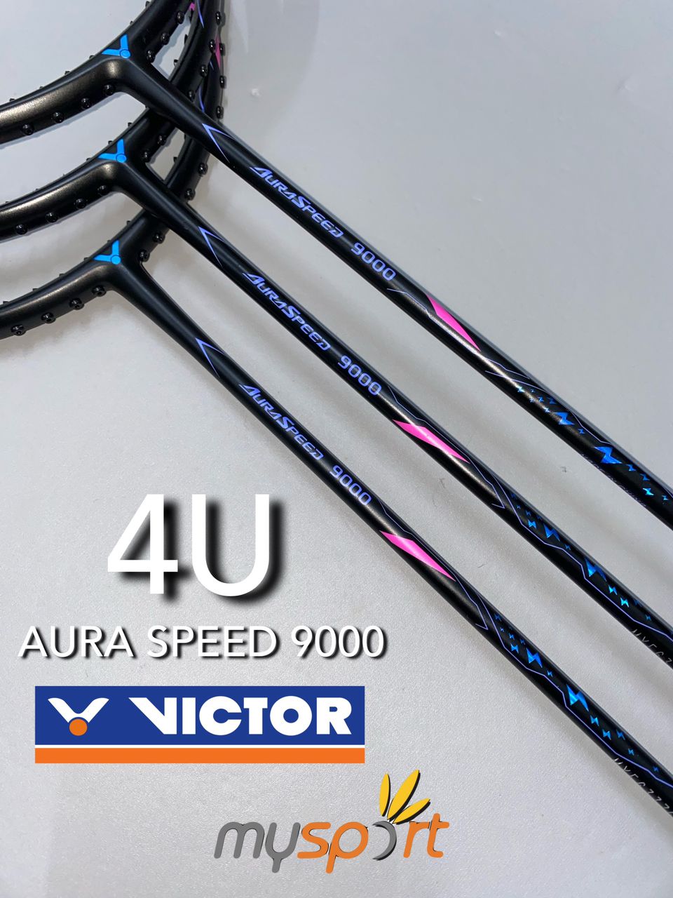 Victor AuraSpeed 9000/8000 Racket Badminton | Shopee Philippines