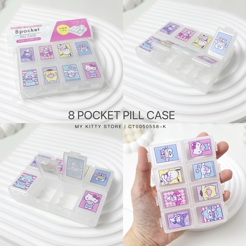 Sanrio Japan Hello Kitty & Sanrio Characters Pill Case Medicine Box ...