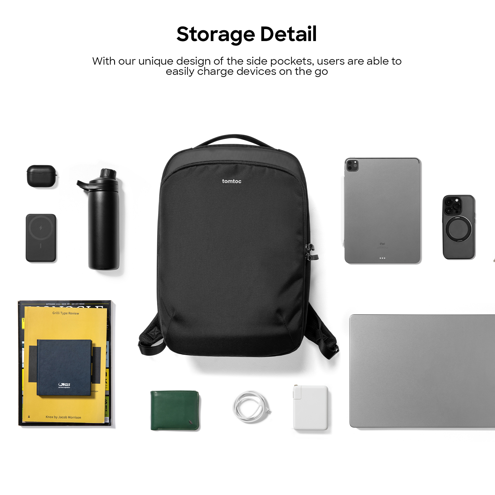 tomtoc T60 Explorer Laptop Backpack 16 Inch Office Bag Men MacBook Bag ...