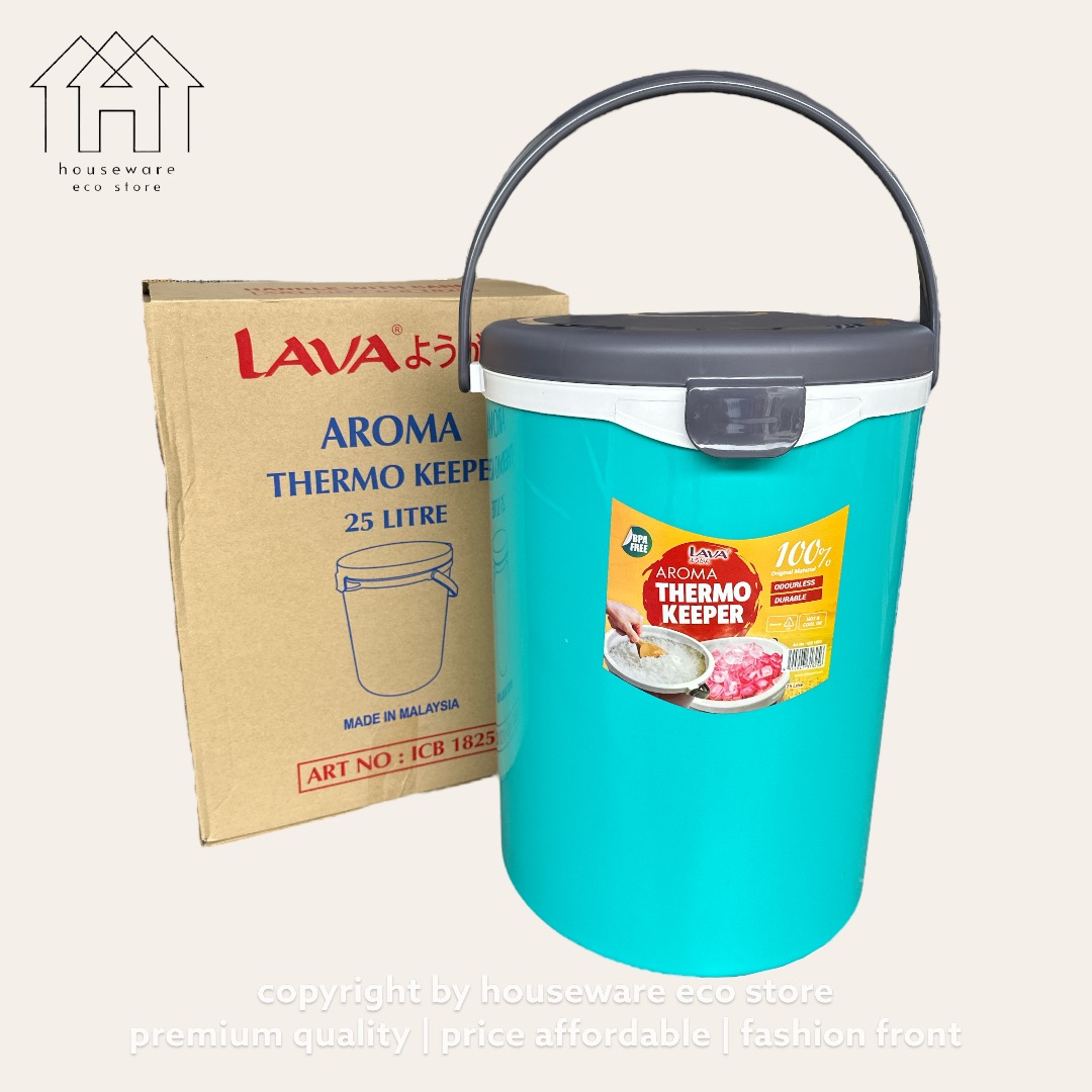LAVA Heavy Duty Ice Bucket Insulated Food Rice Bucket Ice Box Picnic ...