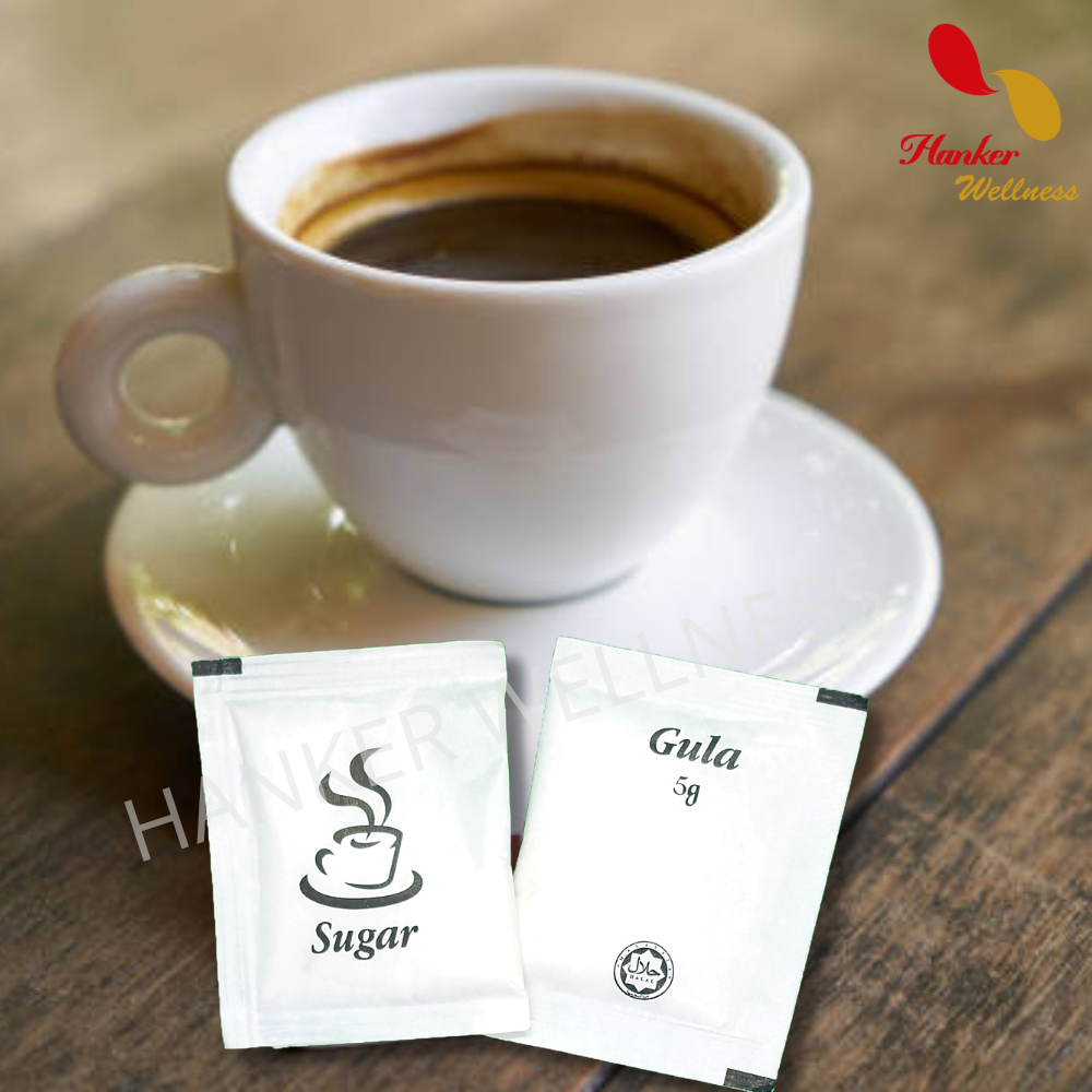 White & Brown Sugar Sachets Gula Putih & Gula Perang 250 Packets ...