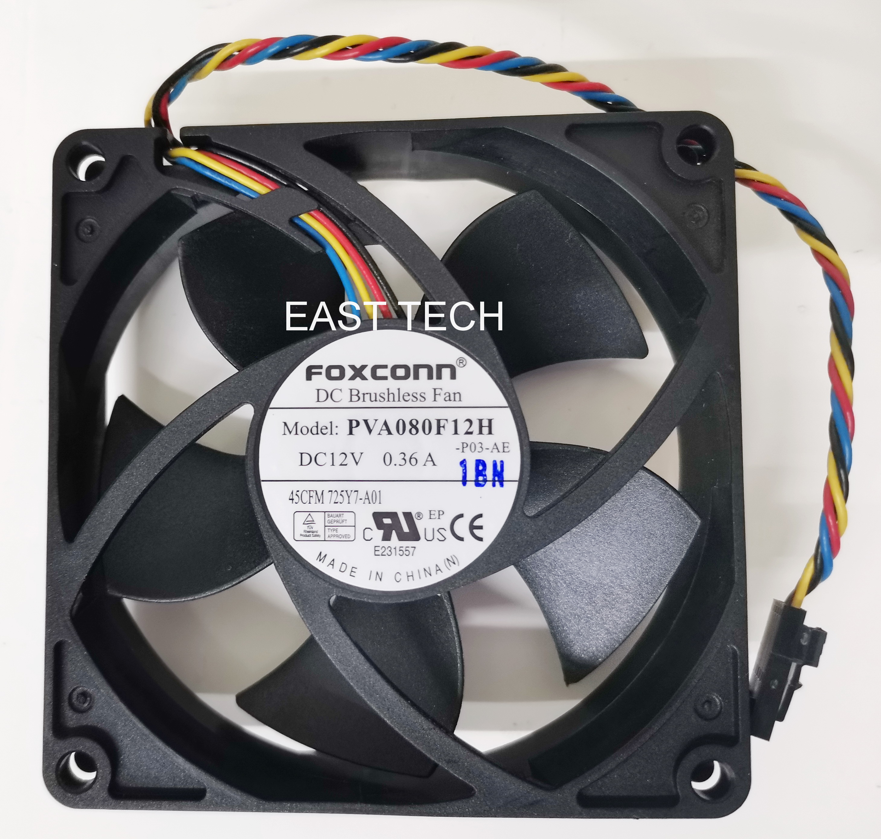 Foxconn Dell Optiplex 390/990/790/T1700 725Y7 4wire 5pin connector Computer Cooling Case Fan SFF ...