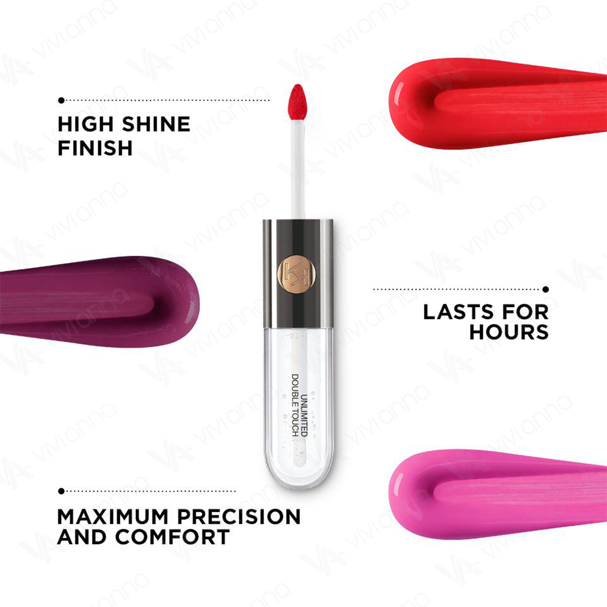 2.2 KI/KO Lipstick Unlimited Double Touch Liquid Lipstick Milano Viral Makeup Lip Gloss Lip ...