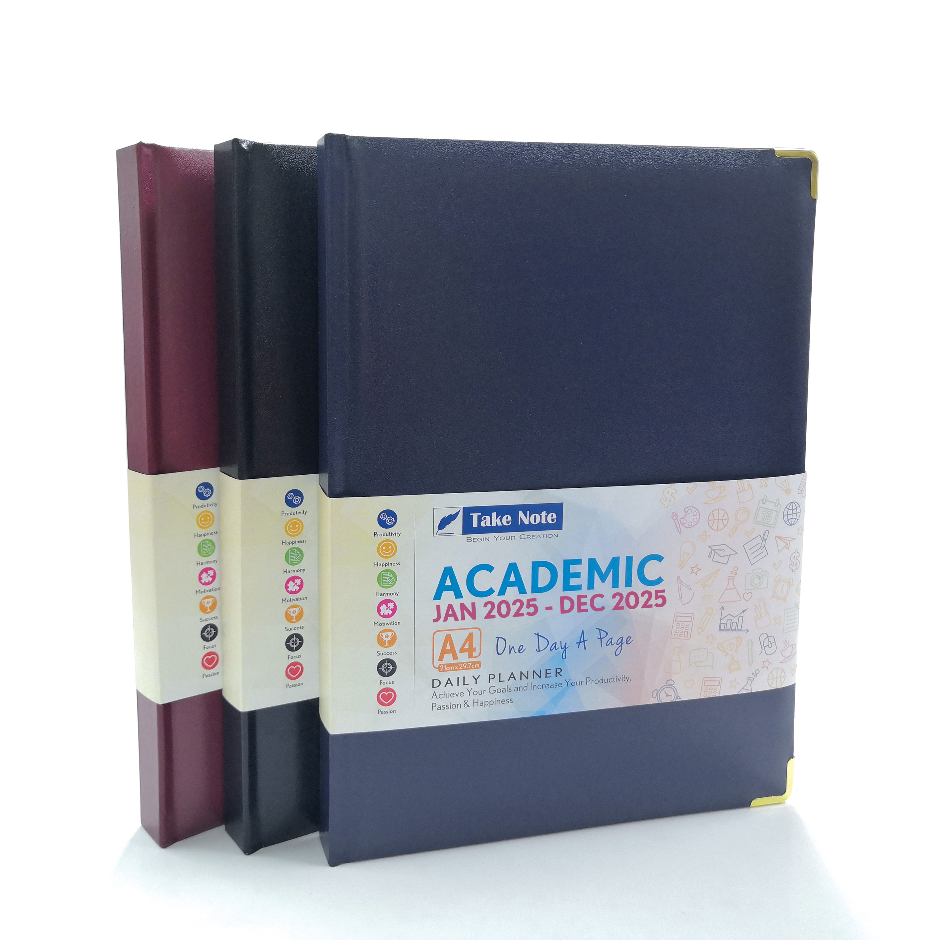 2025 Diary A4 A5 One Day A Page diary, 392pages thick appointment book ...