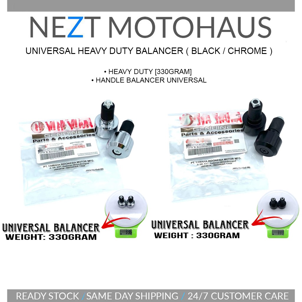 Universal Balancer Heavy Duty Berat 330gram Fitting Semua Motor Saiz ...