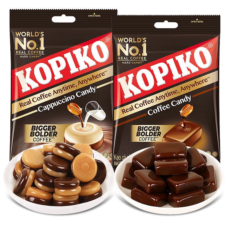 Kopiko Coffee Candy Coffee / Cappuccino 140g (3.5g x 40pcs ) | Shopee ...