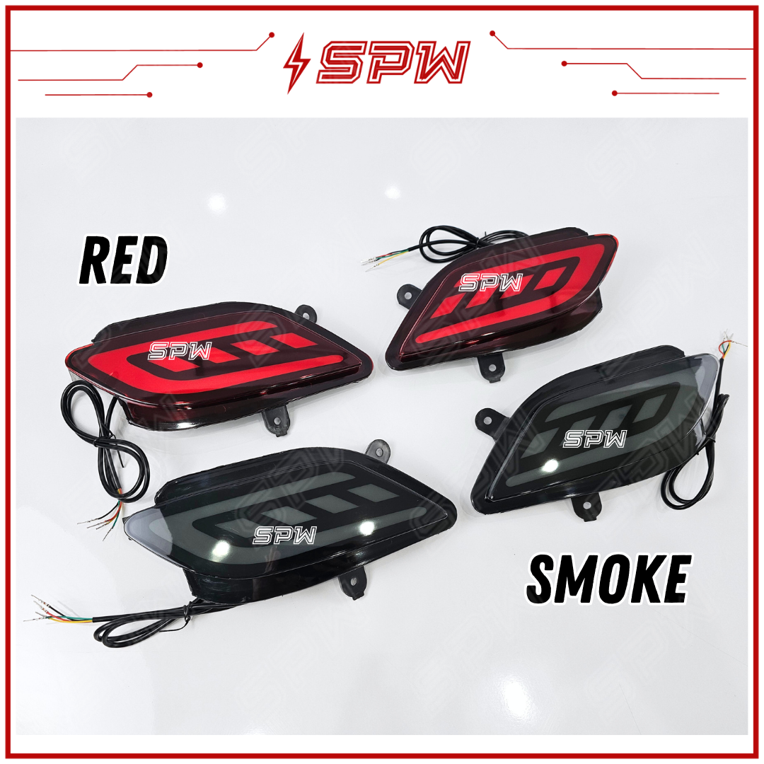 Toyota Yaris 2019-2025 LED Rear Bumper Reflector Daylight DRL Brake ...