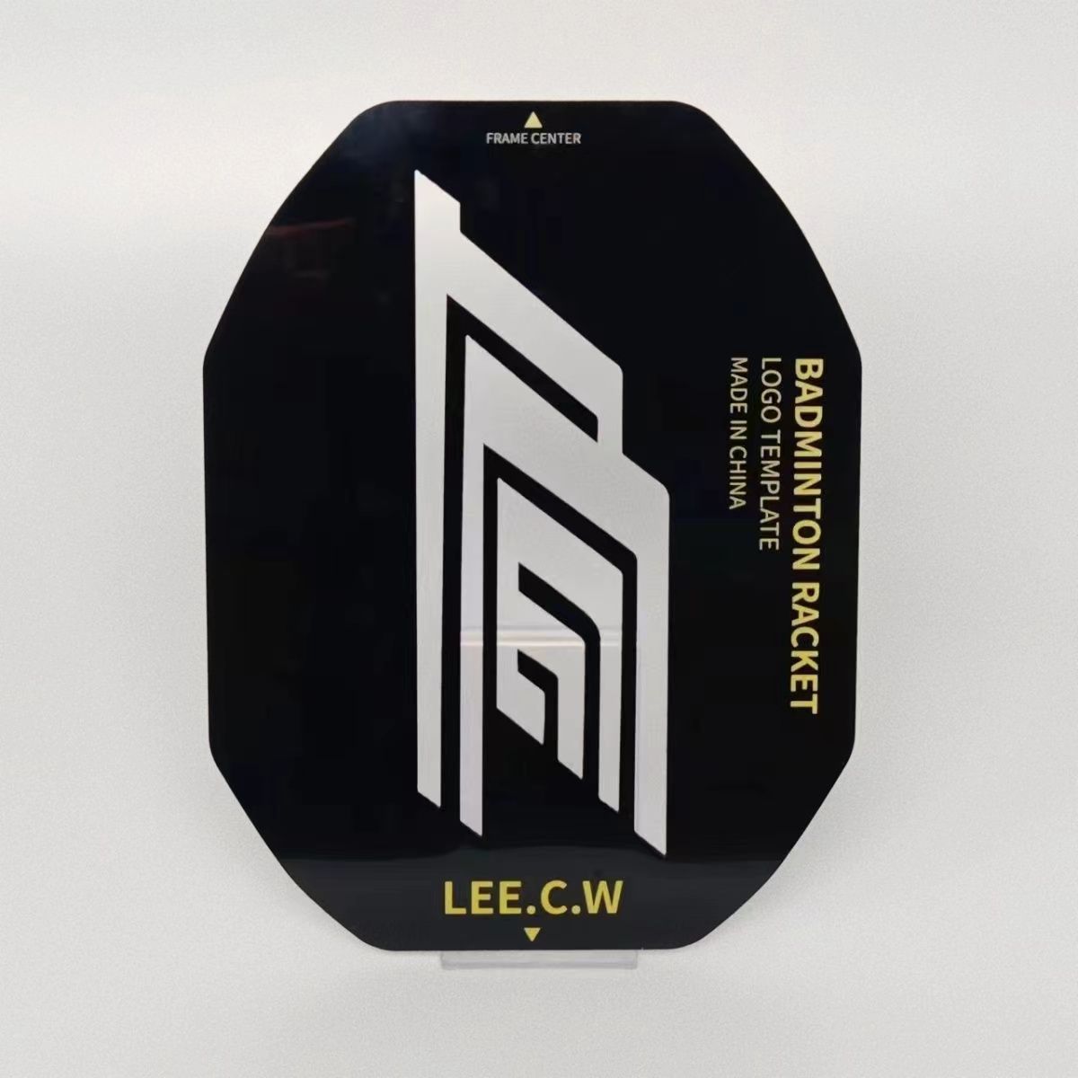 Badminton racket logo board rubbing board plastic ink pattern various ...