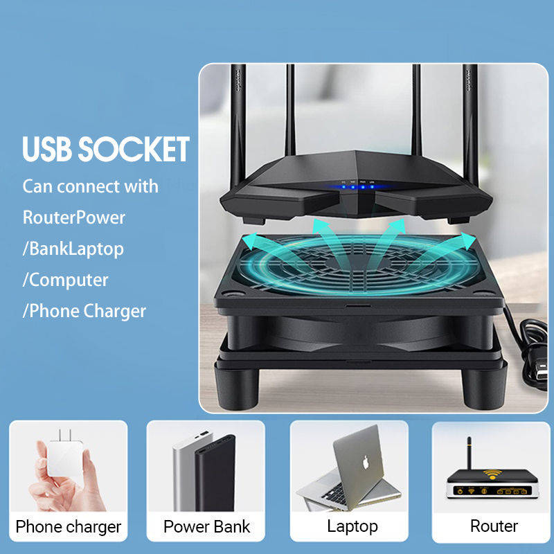 1800RPM Modem Fan Router Set-top Box Cooling Fan TV Box Cooler Desktop ...
