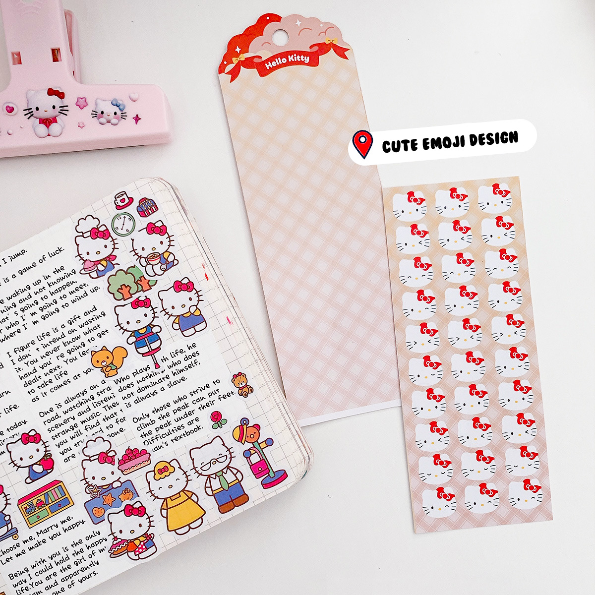 Whitespace Cute Sanrio Emoji Stickers Emotion Sticker Smiley Face Cute ...