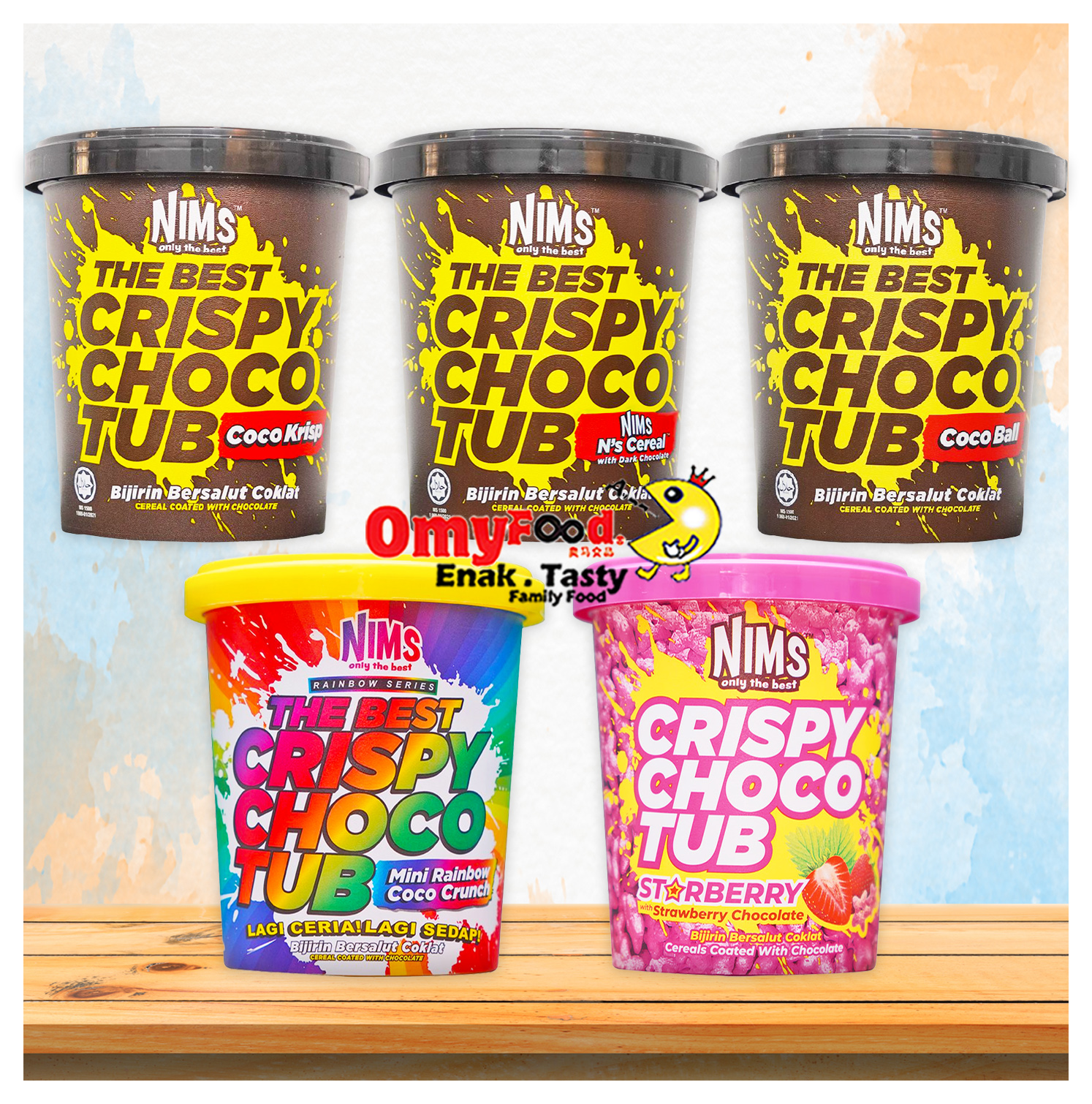 250g NIMS Crispy Choco Tub Chocojar [Coco Ball /Coco Krisp /Nims N's ...