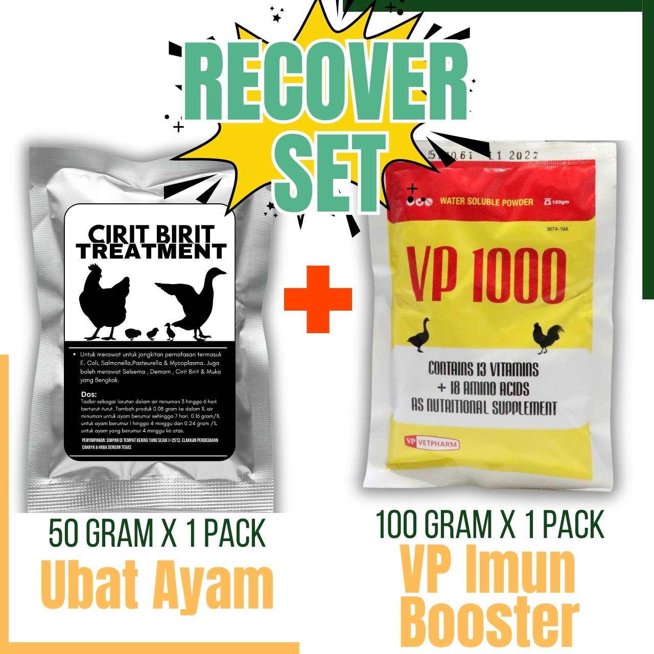 Ayam Chicken Vitamin Vitamin Ayam Obat Ubat 10g | Shopee Philippines