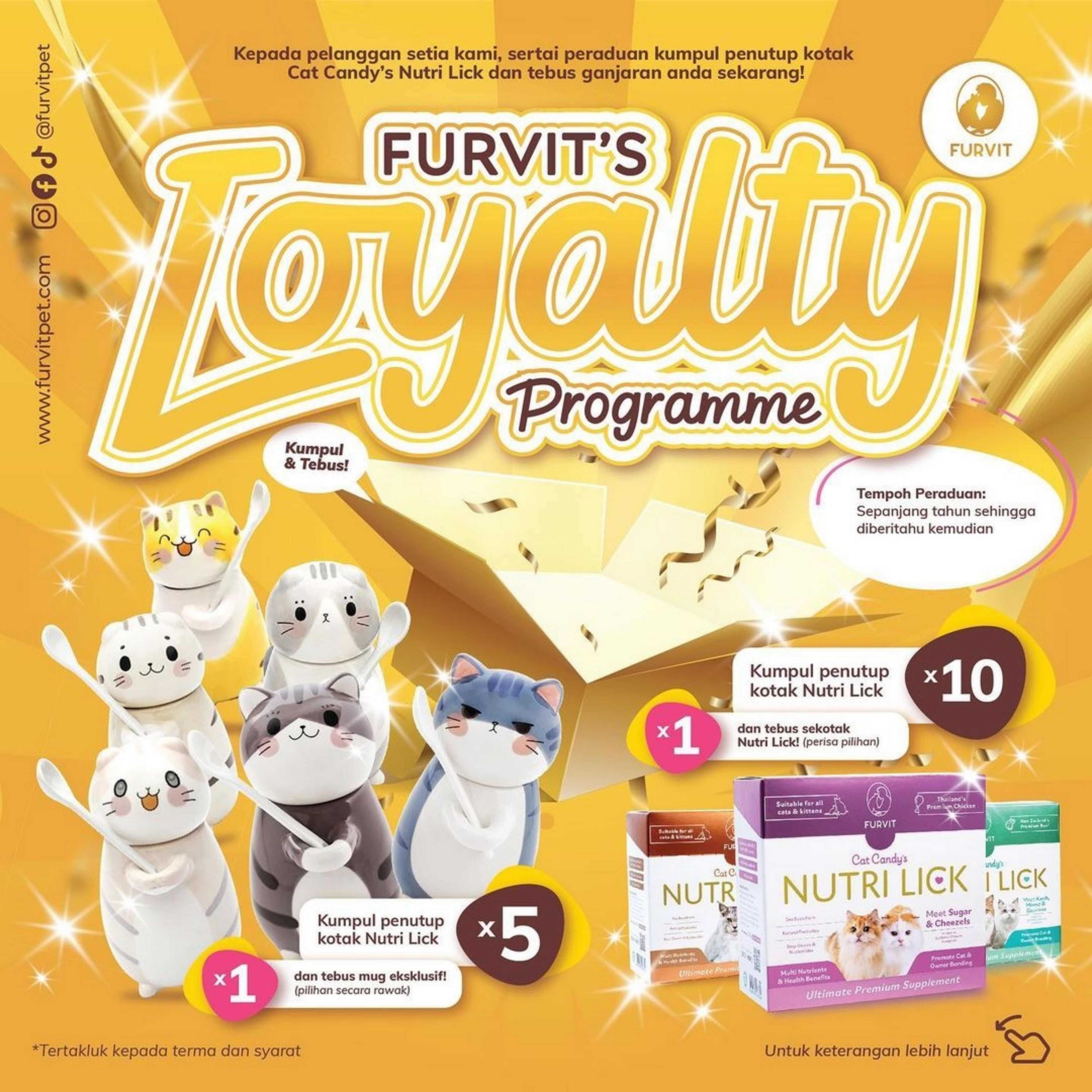 AEIOU 1Box Free 3pcs Furvit Cat Candy's Nutri Lick Premium Nutritional ...