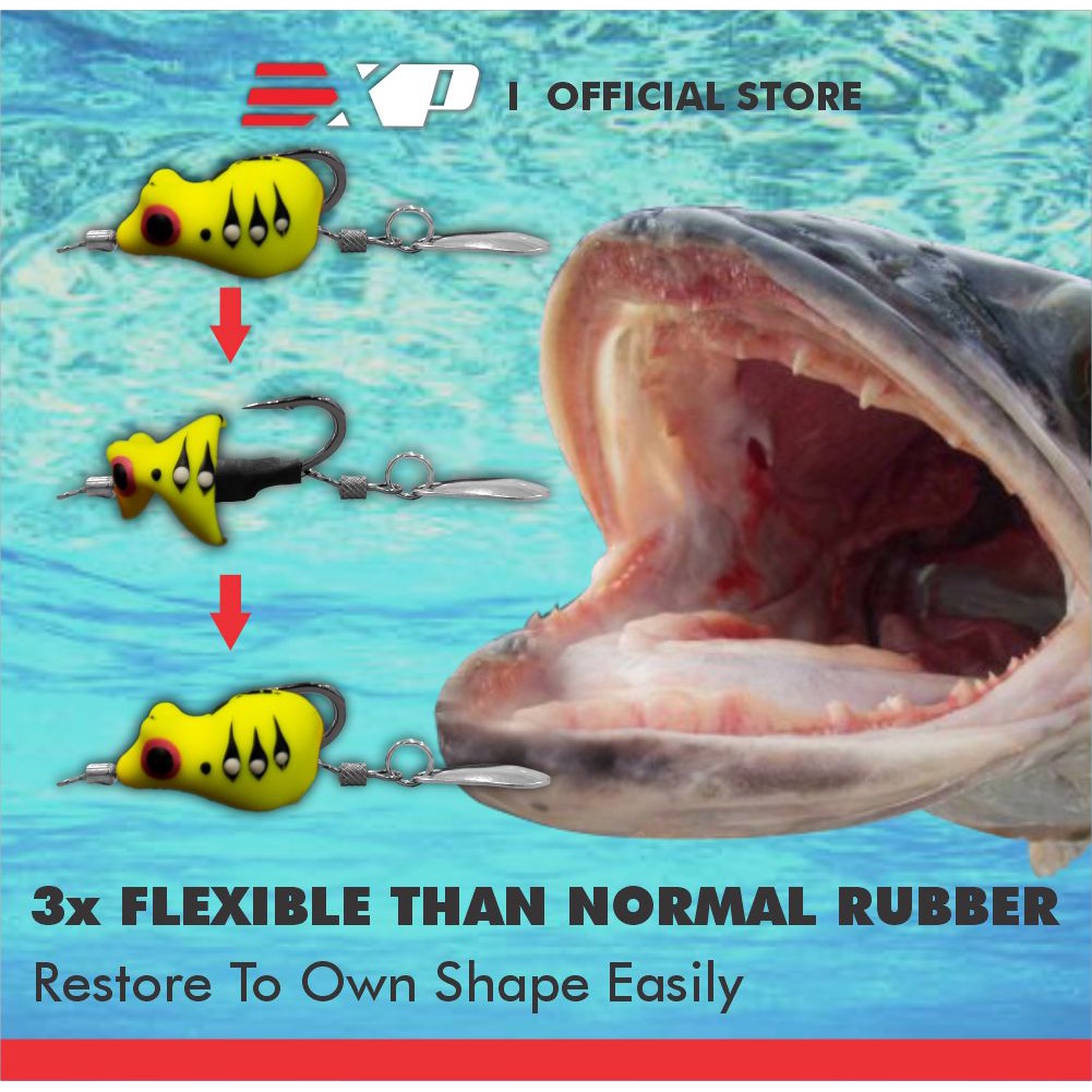 Exp Tuah 35mm 8g Jebat 35mm 7g Soft Frog Fishing Lure Baits Snakehead ...