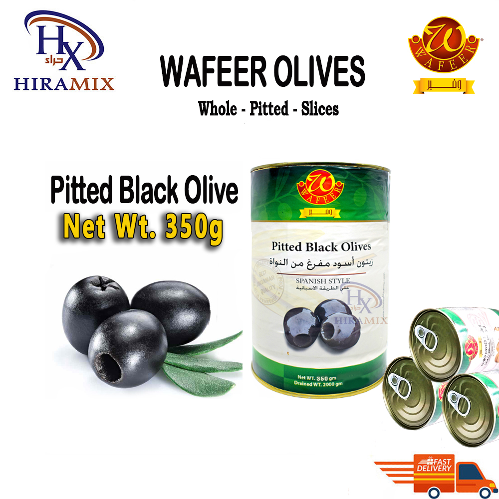 Wafeer Whole Green Olive / Black Olive / Pitted Olives / Buah Zaitun ...