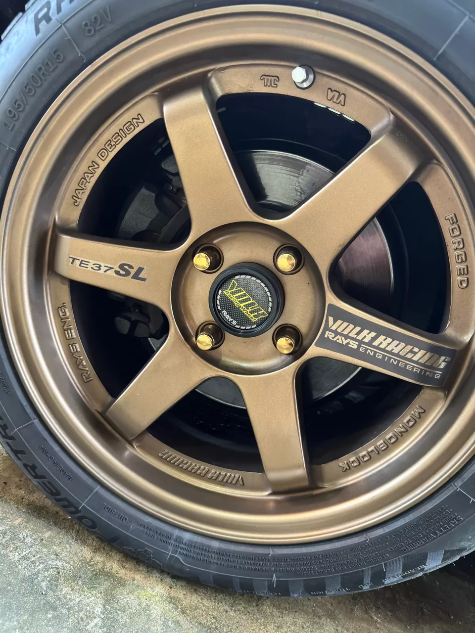 STICKER TE37 SPORTS RIM VOLK RACING [1 Set = 8 Pcs] Barang Accessories ...