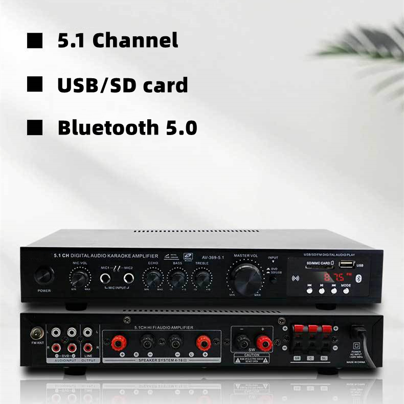 3000W Amplifier Bluetooth Version Stereo 5.1 Channel Hifi Stereo home ...