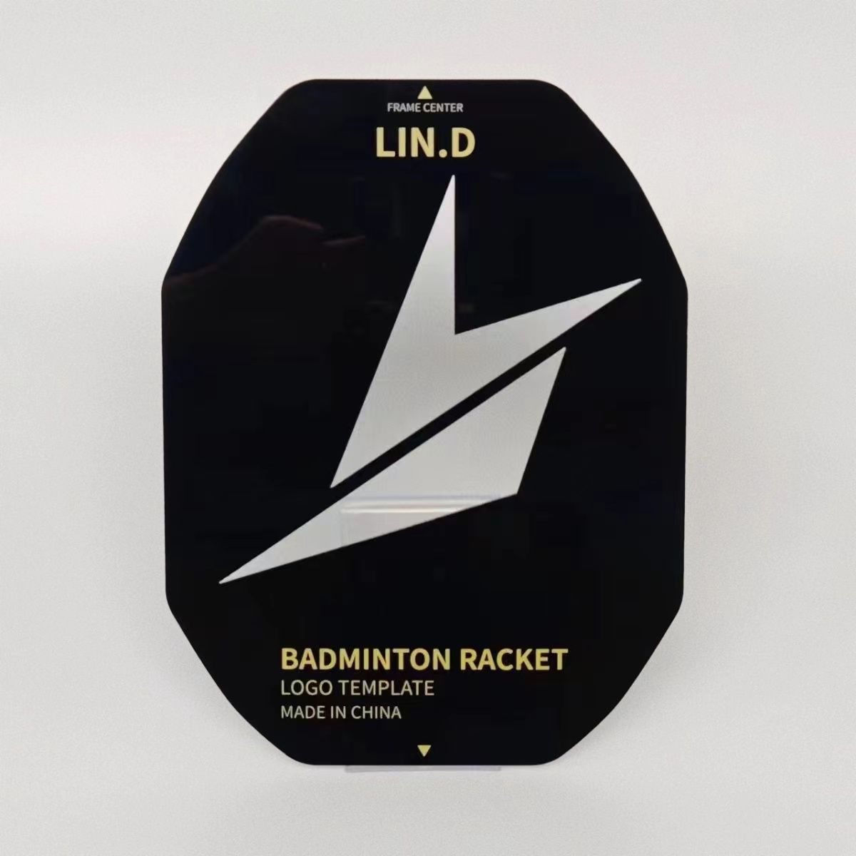 Badminton racket logo board rubbing board plastic ink pattern various ...