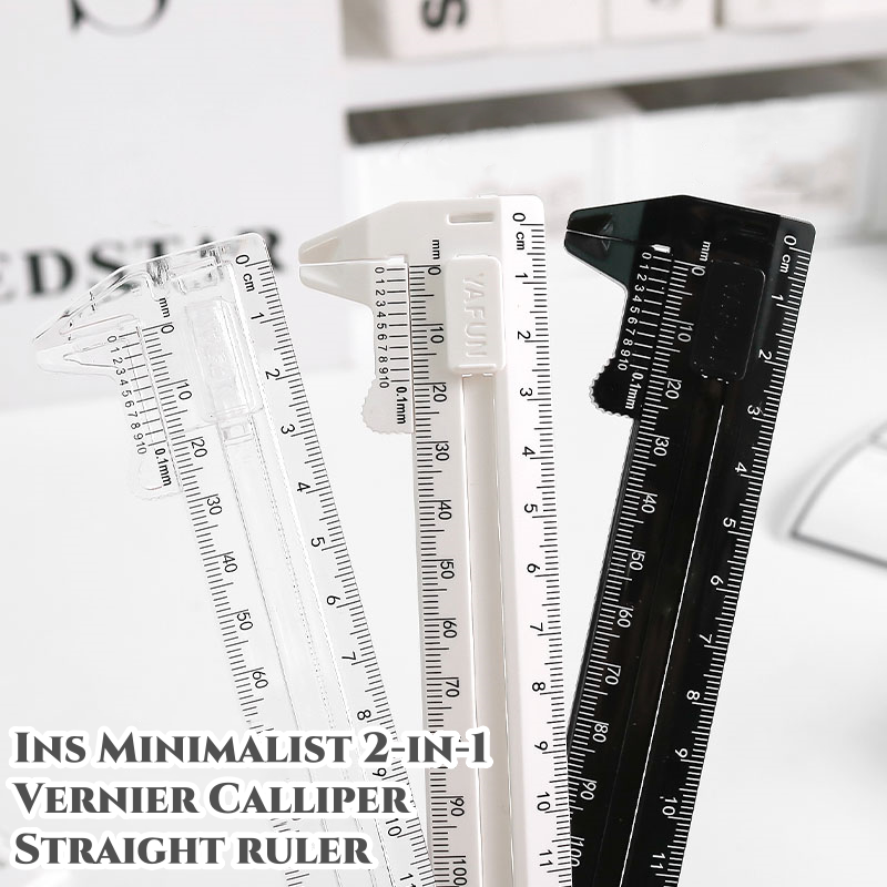 INS Minimalist 2-in-1 Vernier Calliper Straight Ruler Multipurpose ...