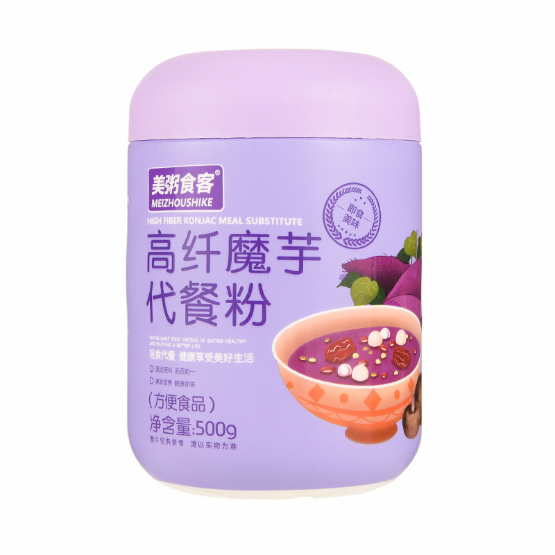 Congee Food Guest High-Fiber Konjac Meal Replacement Congee Purple ...