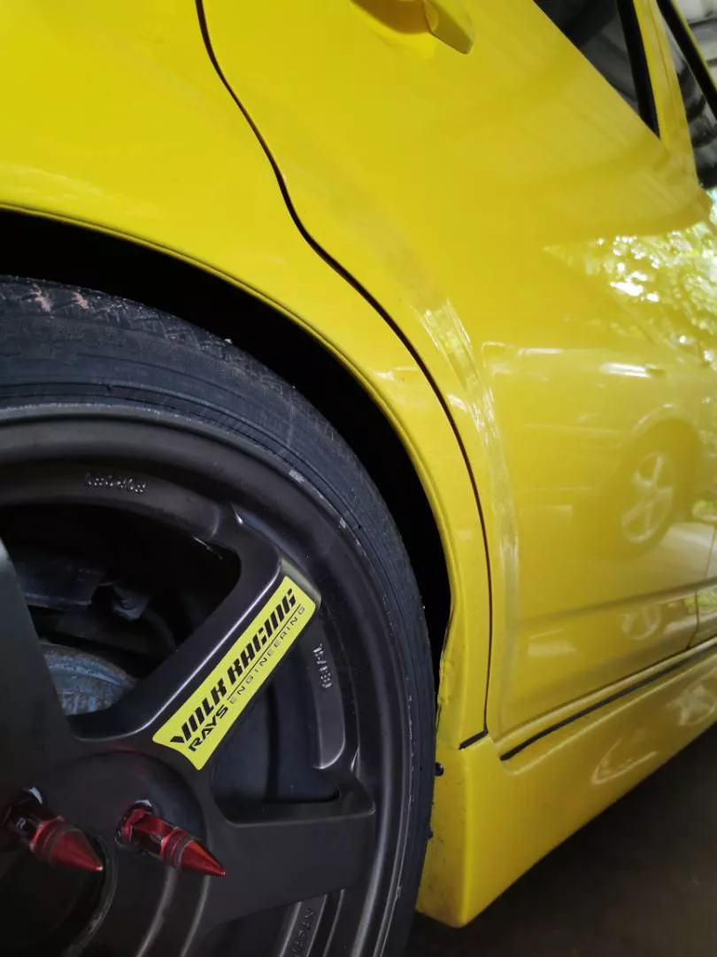 STICKER TE37 SPORTS RIM VOLK RACING [1 Set = 8 Pcs] Barang Accessories ...