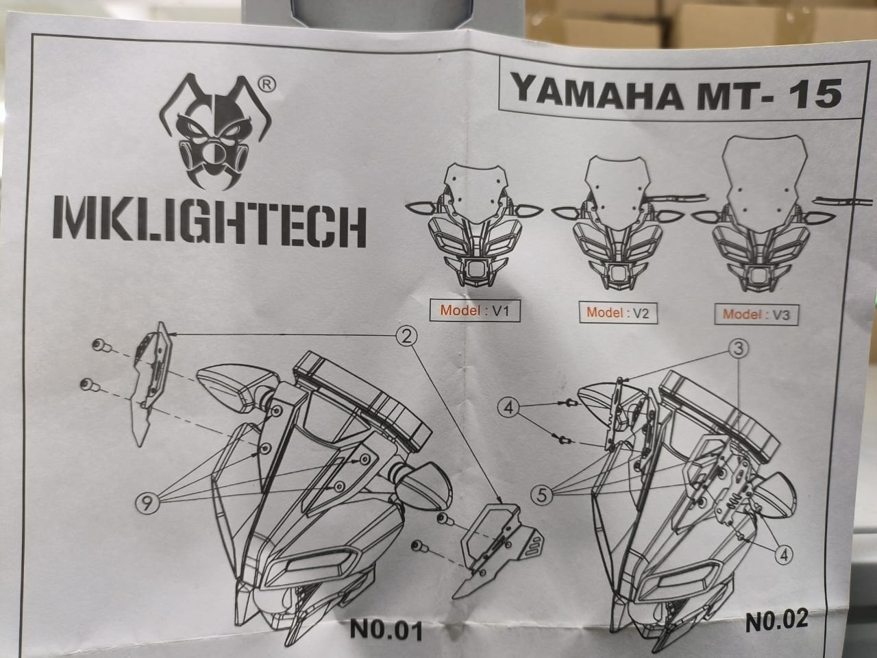 NEZT Yamaha MT15 MT-15 Windshield Steel Brush Matte Finishing Visor ...