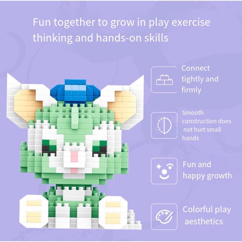 Lego Brick DIY Mini Building Block Toy 乐高积木卡通公仔 模型玩具迷你手办 3D Puzzle ...