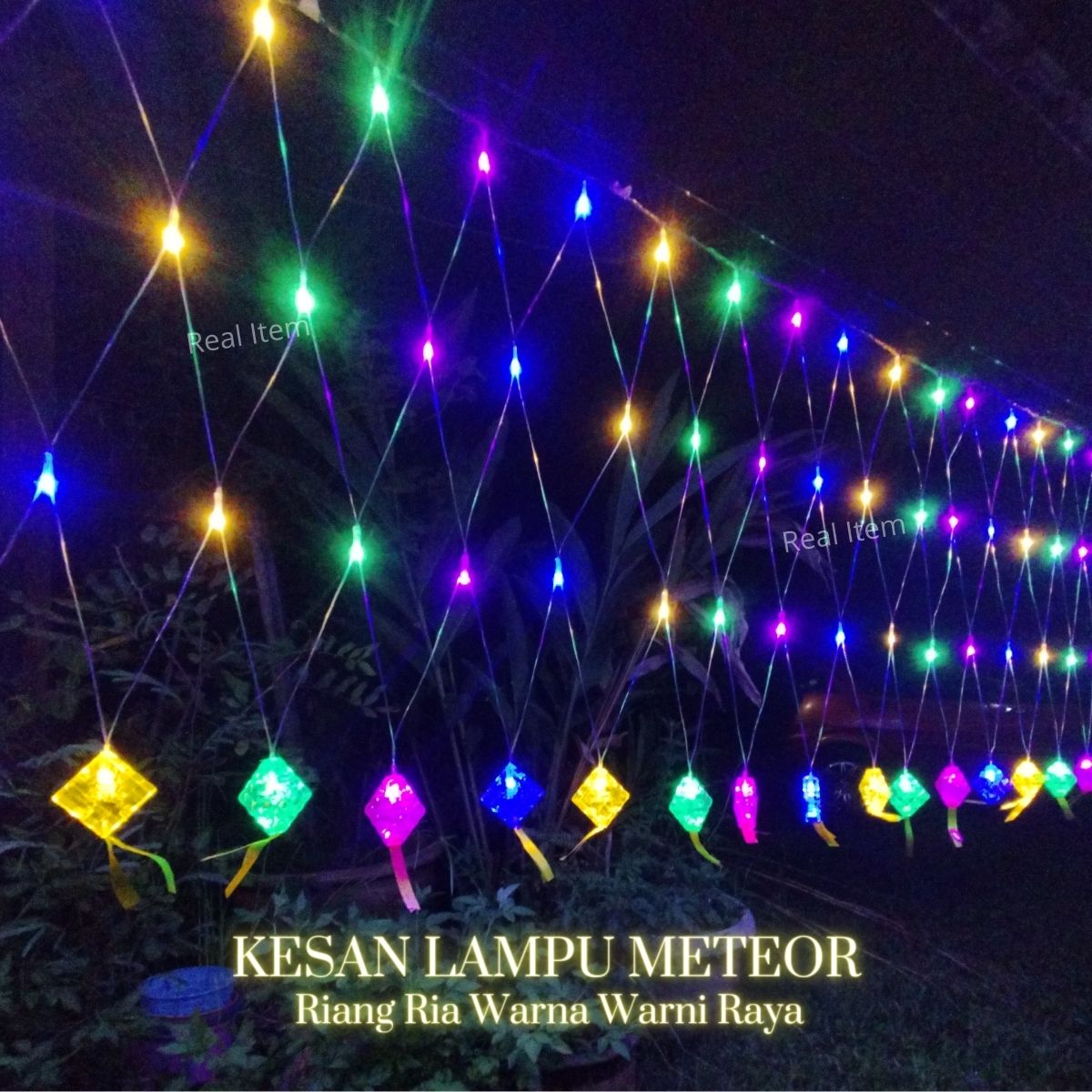 [Raya 2025] Ketupat Raya Lamp Meteor Light Effect Raya Lamp Net Style ...