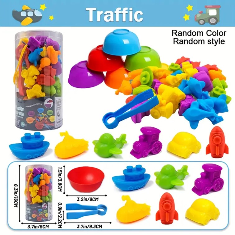 Rainbow Counting Toys Montessori Toys Educational Toy for Kid 3 year ...