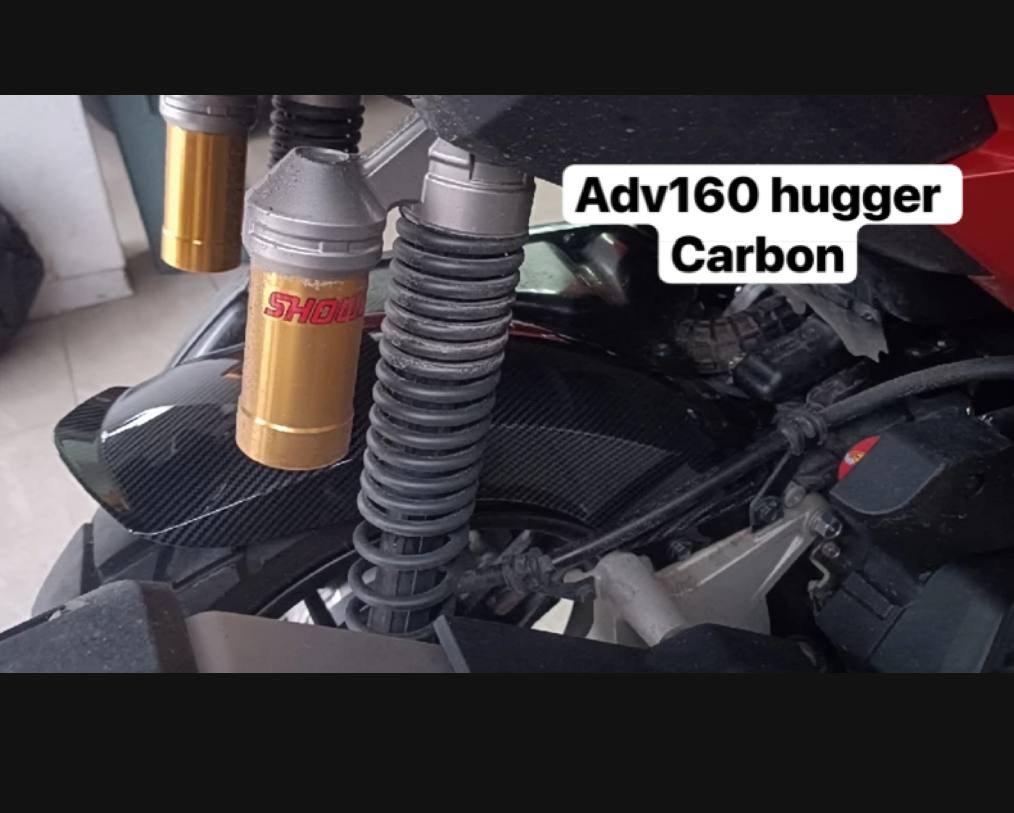 ADV160 Rear Hugger Carbon Black Tyre Inner Fender ADV 160 Mudguard ...