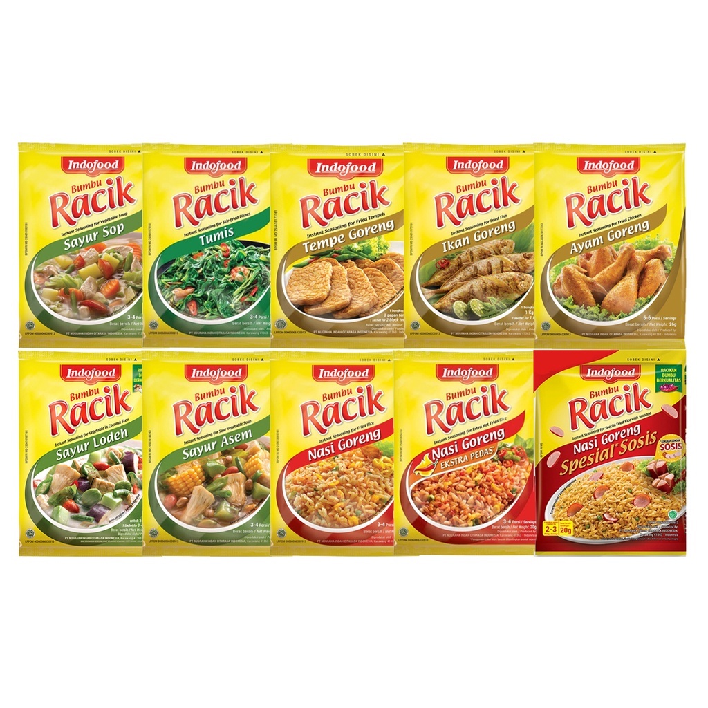 Indofood Racik Sajiku Practical Bamboo 20-26gm Product Chicken Fried ...