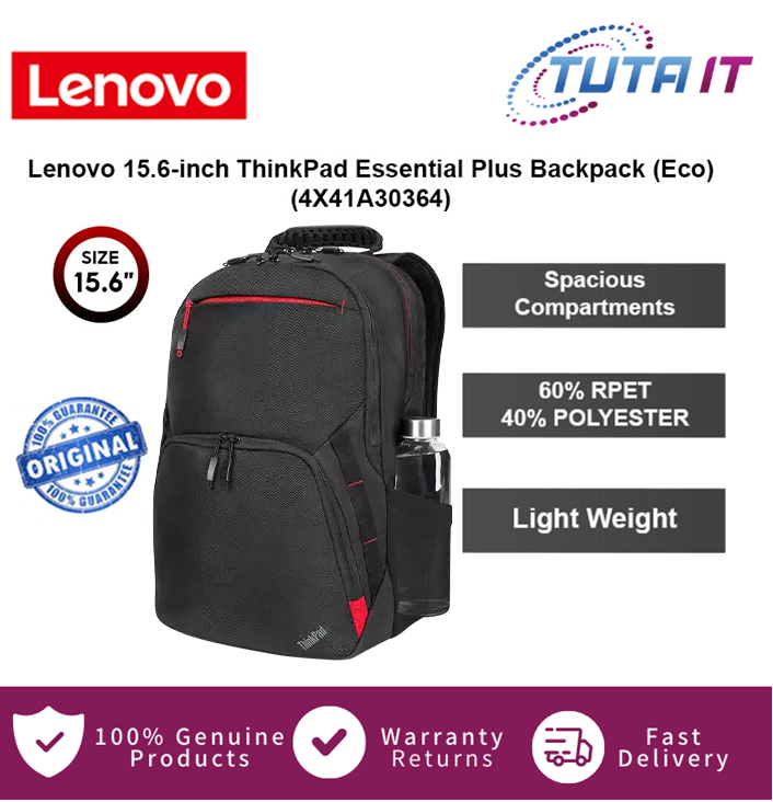 Lenovo ThinkPad Essential Plus 15.6-inch Backpack (Eco) - 4X41A30364 ...