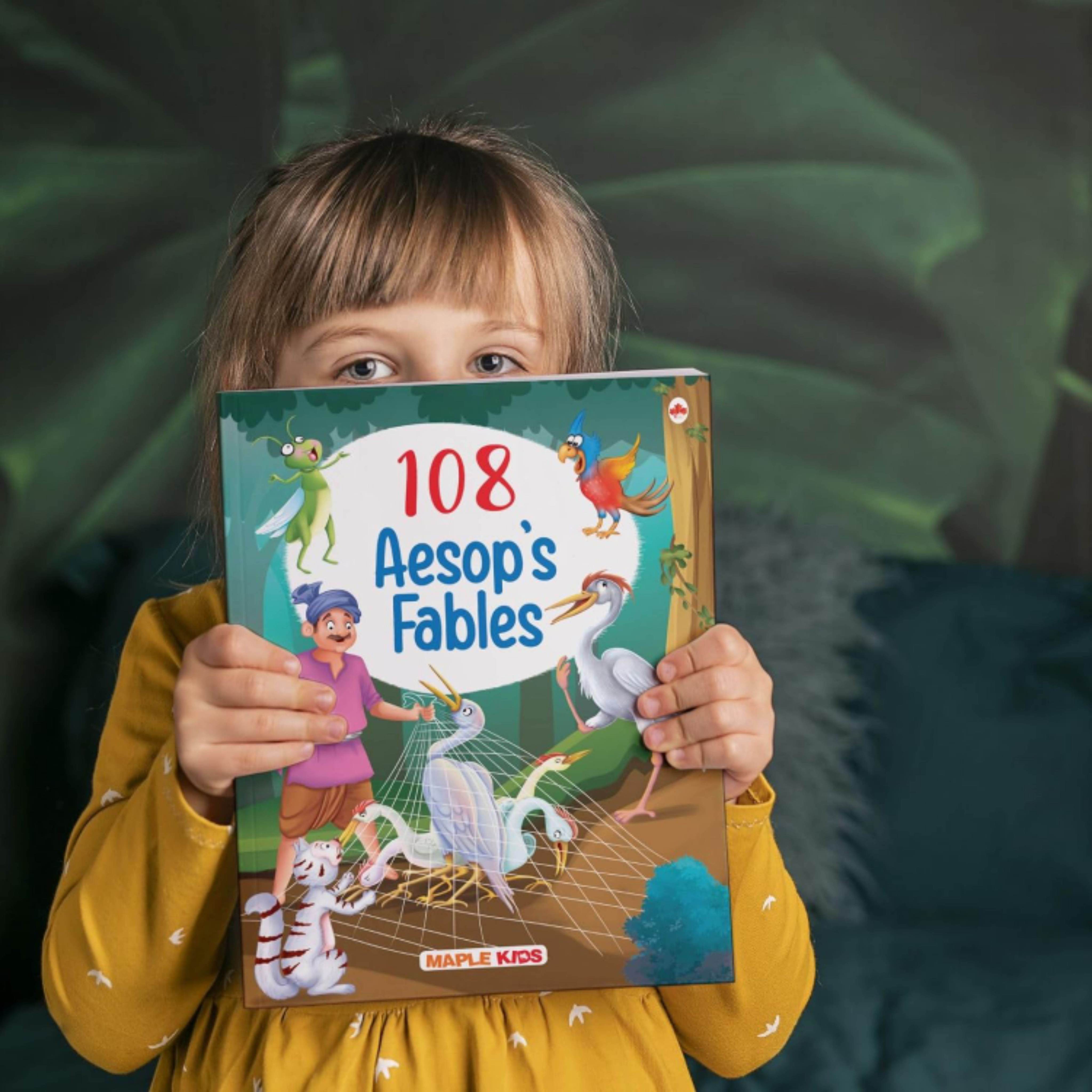 108 Aesops Fables Story Book for Kids & Children Age 5 to 12 / Buku ...