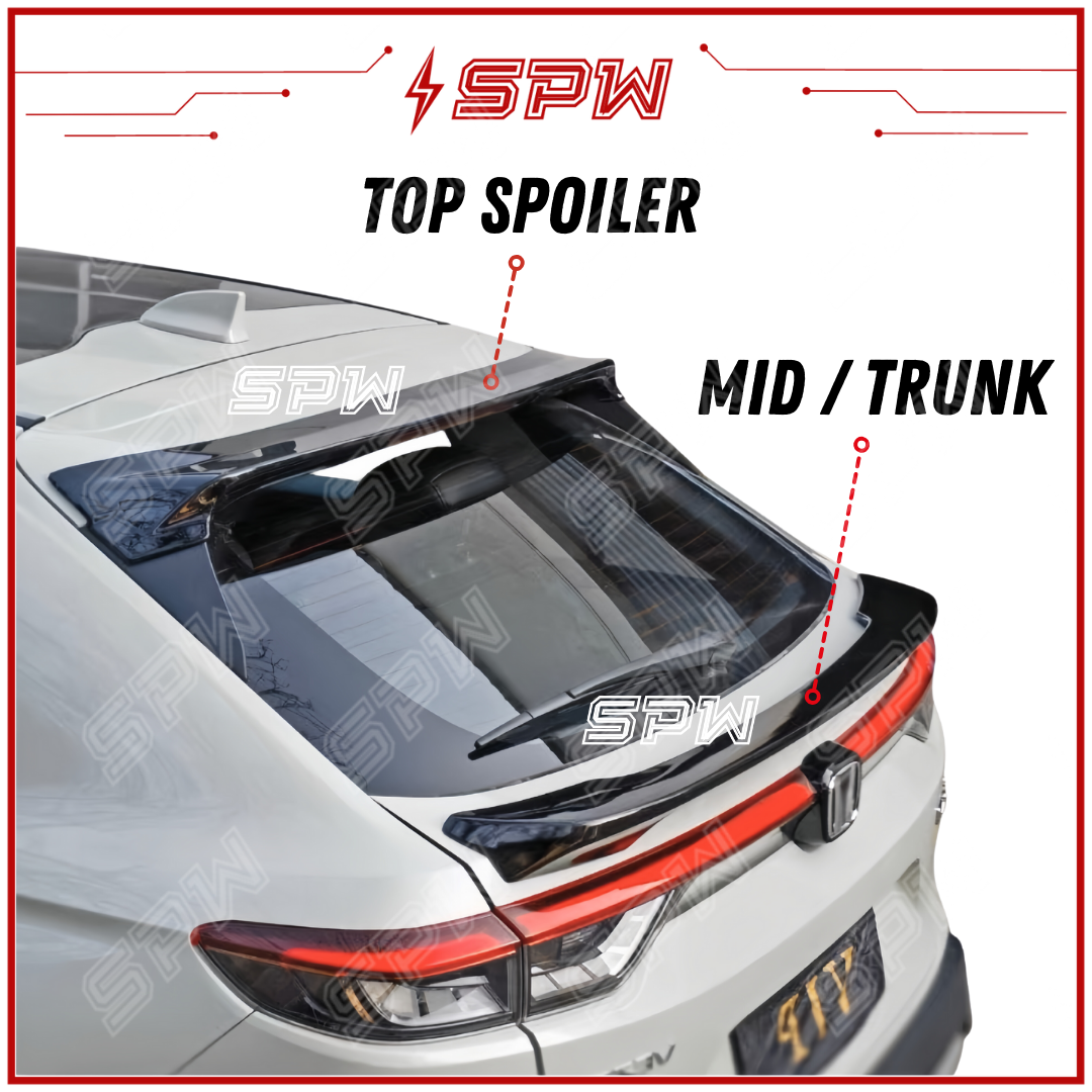 Honda HRV / Vezel (2022-2024) MUGEN Spoiler Top Mid Rear Trunk Ducktail ...