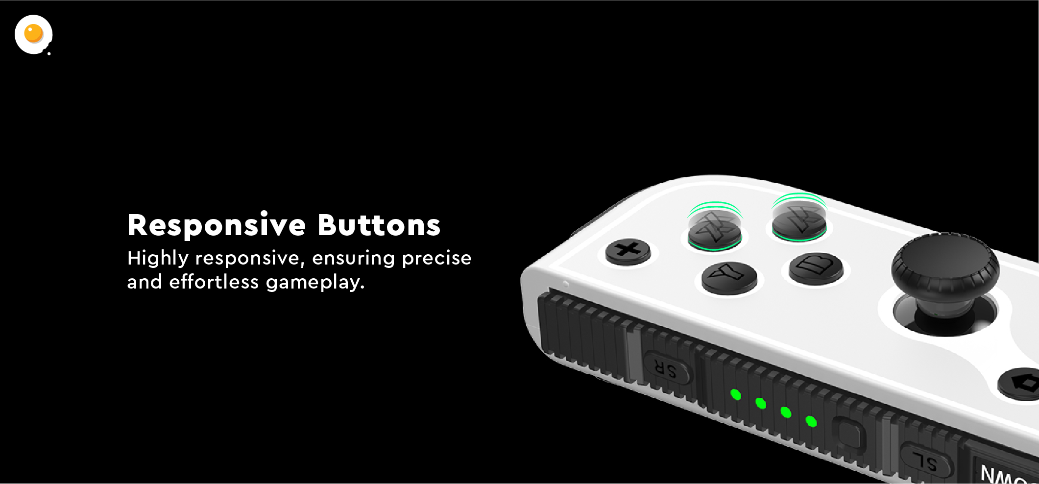 Omelet Gaming Glow In The Dark Mini Joy-Pad Hall Effect No Drifting ...