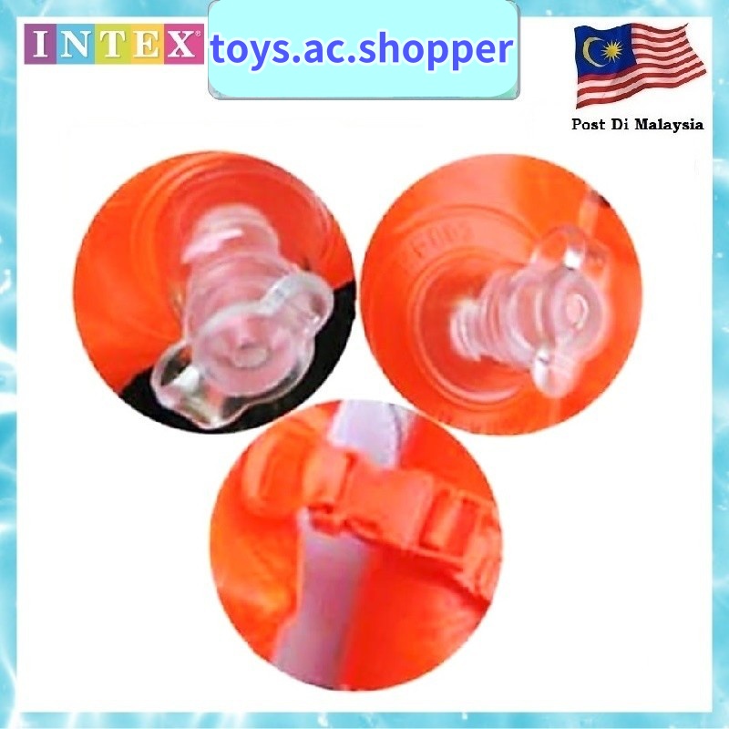 INTEX 58671 Inflatable Life Jacket Lifebuoy Swim Vest Pool Float Air ...