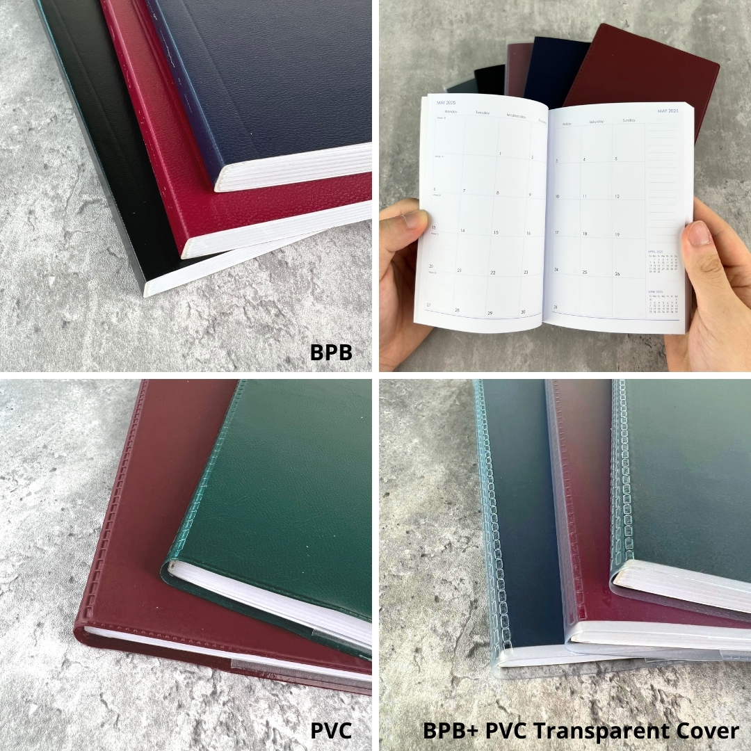 Mini Planner Notebook 2025 PVC Cover A6 Small Notebook 2025 Calendar ...
