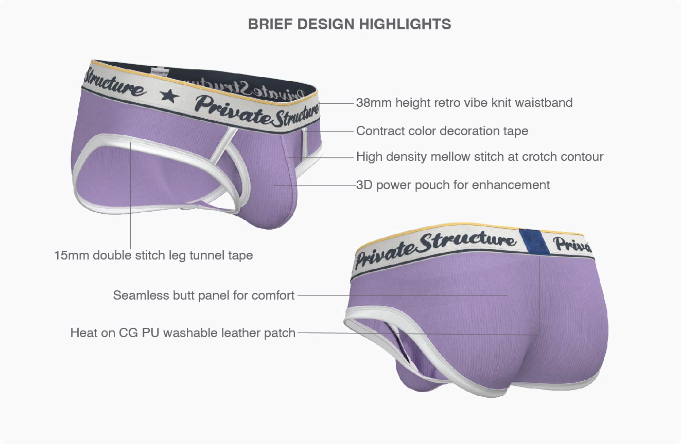 Private Structure Men Underwear Classic Mini Brief - Rumba Red [4529 ...