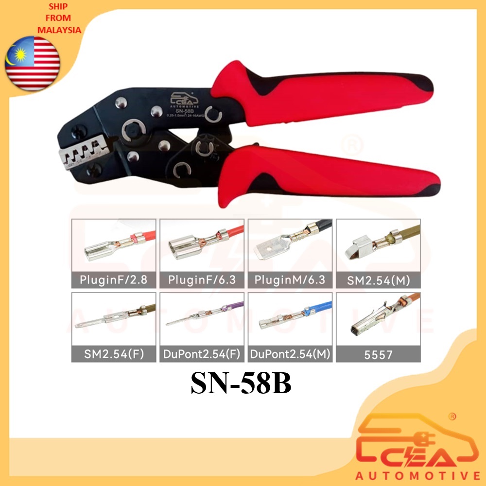 CRIMPING TOOL PLIERS SET WIRE CRIMPING JAW PROFESSIONAL NON INSULATED ...