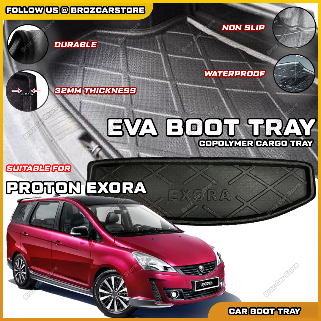 For Proton Exora EVA Copolymer Car Exora Boot Tray Luggage Cargo Dulang ...