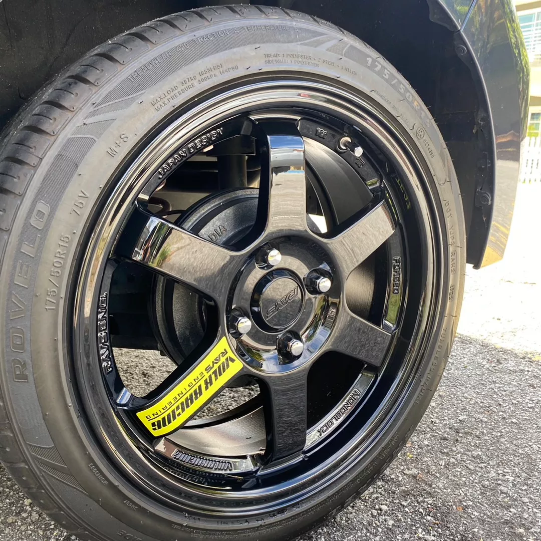 STICKER TE37 SPORTS RIM VOLK RACING [1 Set = 8 Pcs] Barang Accessories ...